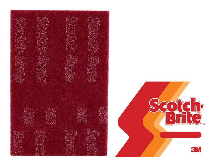 07447+ Scotch-Brite Cleaning and Finishing Pads Very Fine – Red – Box ...