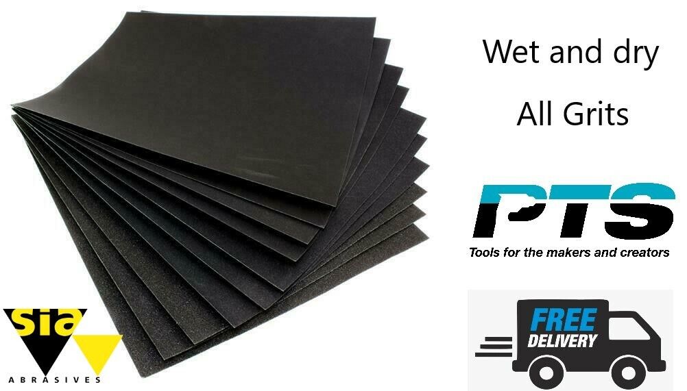 ⭐ WET AND DRY ABRASIVE SANDING PAPER 40-7000 GRIT Sandpaper Sheets ⭐ 10 ...