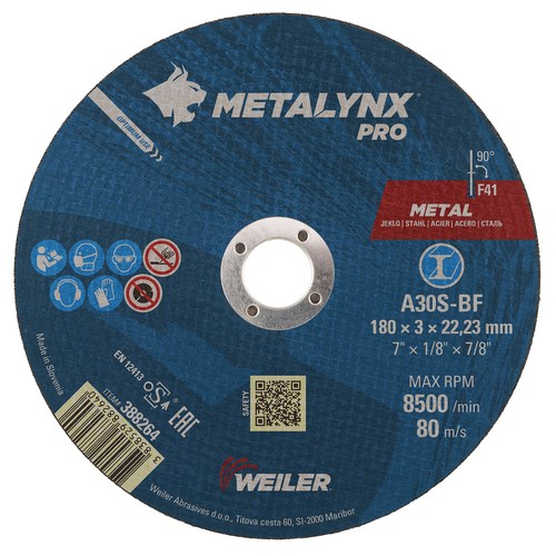 180 x 2.5 x 22mm CUTTING DISC - Power Tool Solutions