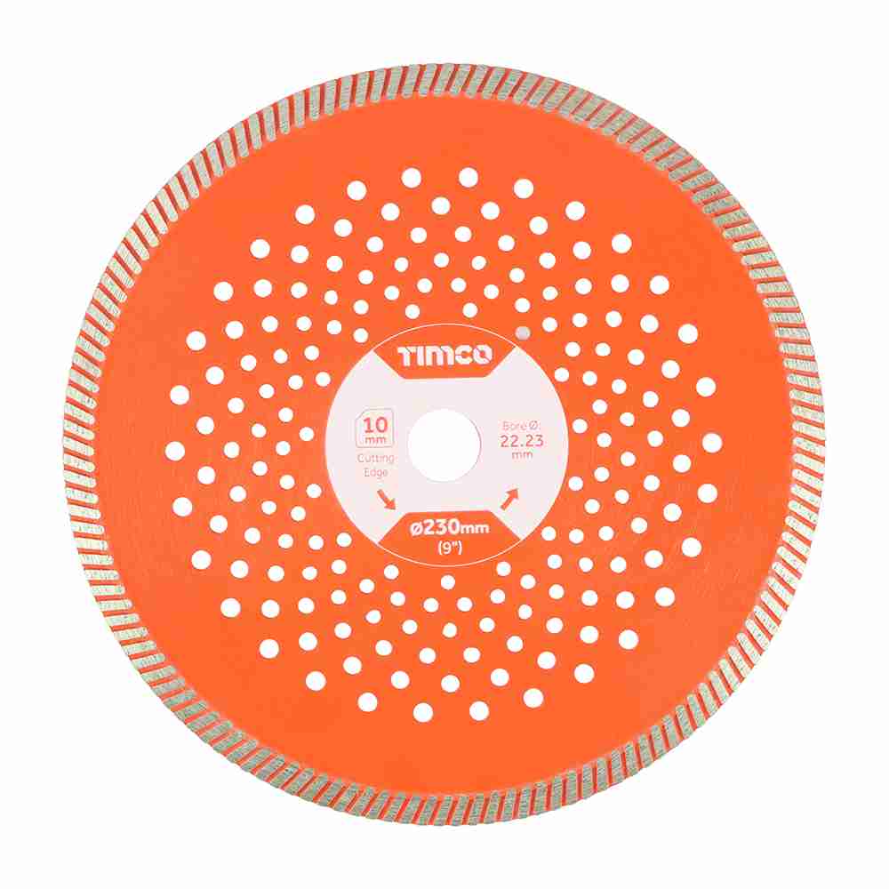 230 x 22.2 Premium Diamond Blade – Turbo Continuous - Power Tool Solutions