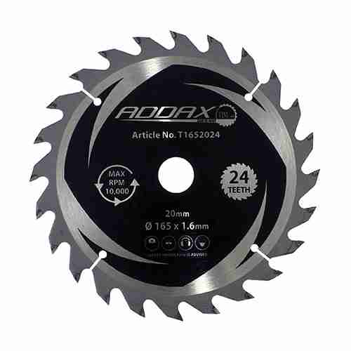 165 x 20 x 24T Handheld Cordless Circular Saw Blade - Power Tool Solutions
